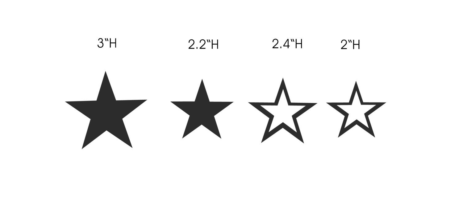 White Star Vinyl Wall Decals - Cut Out Stars for Nursery and Baby Room ...