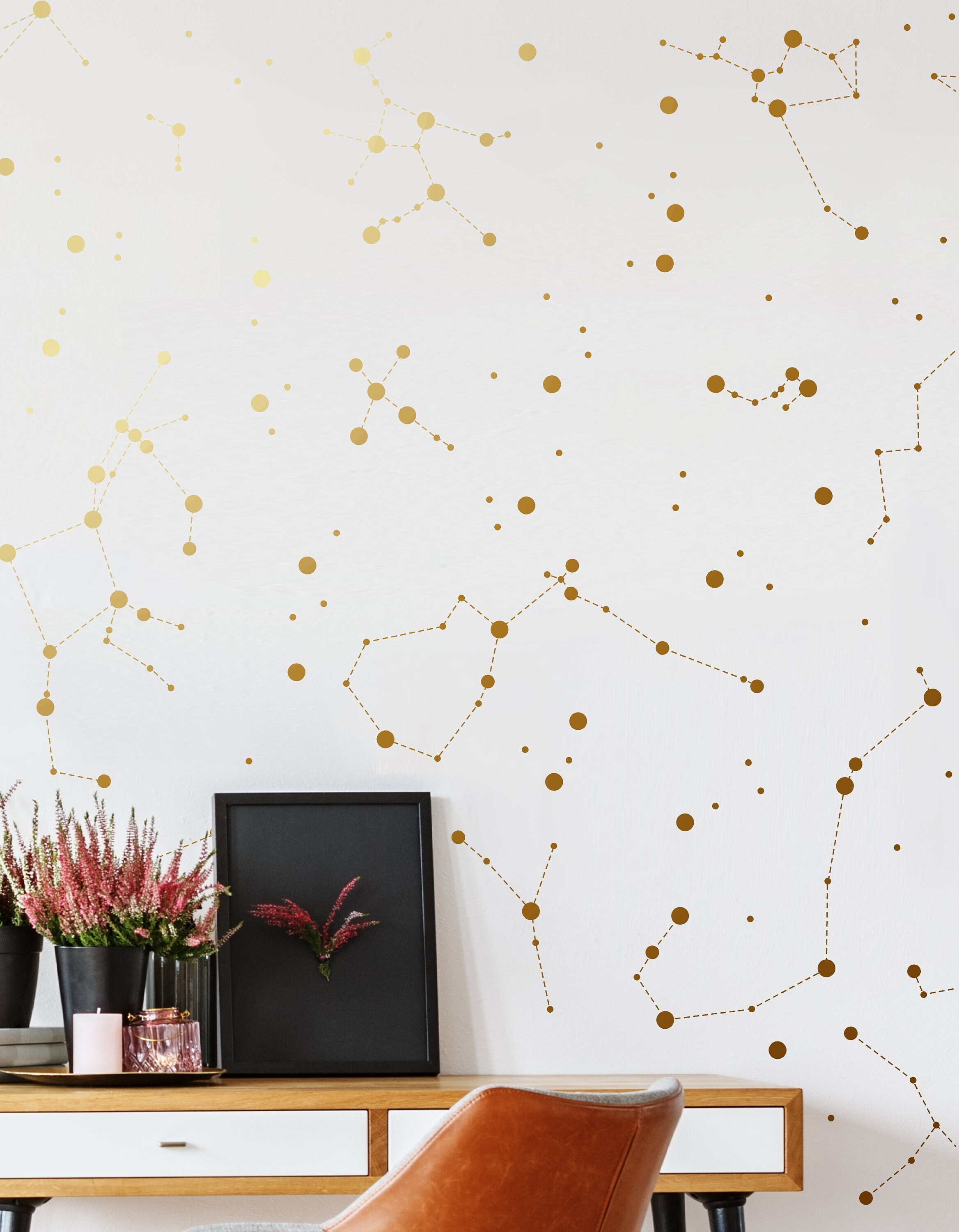 Gold Constellation Decals Celestial Decor Gold Star | Etsy Canada