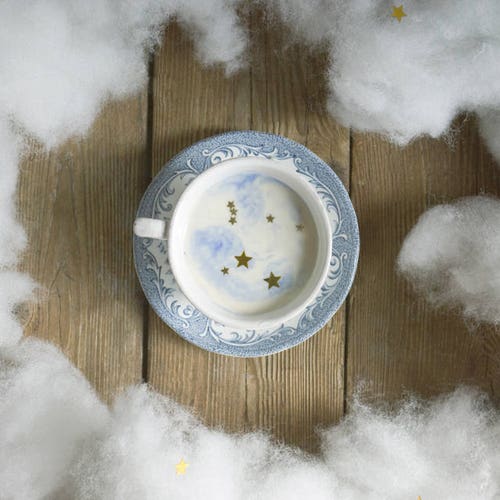 Cup Full of Stars Milk Tea Free US Shipping Food Tea Still | Etsy