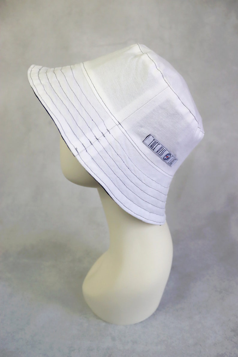 Upcycled Jeans Patchwork Reversible Bucket Hat Handmade - Etsy