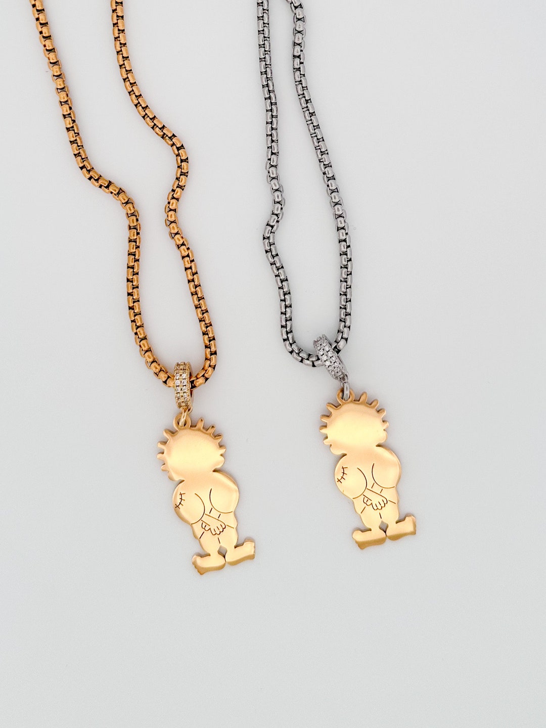 Large Handala Charm Necklace - Etsy