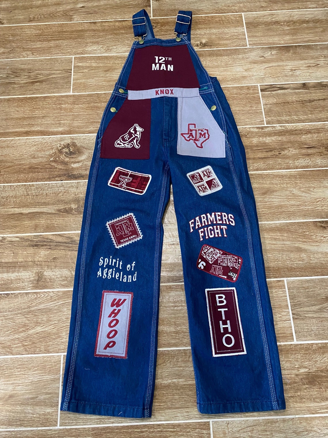 Texas A&M Yell Leader Denim Overalls – Aggie Pride - Etsy
