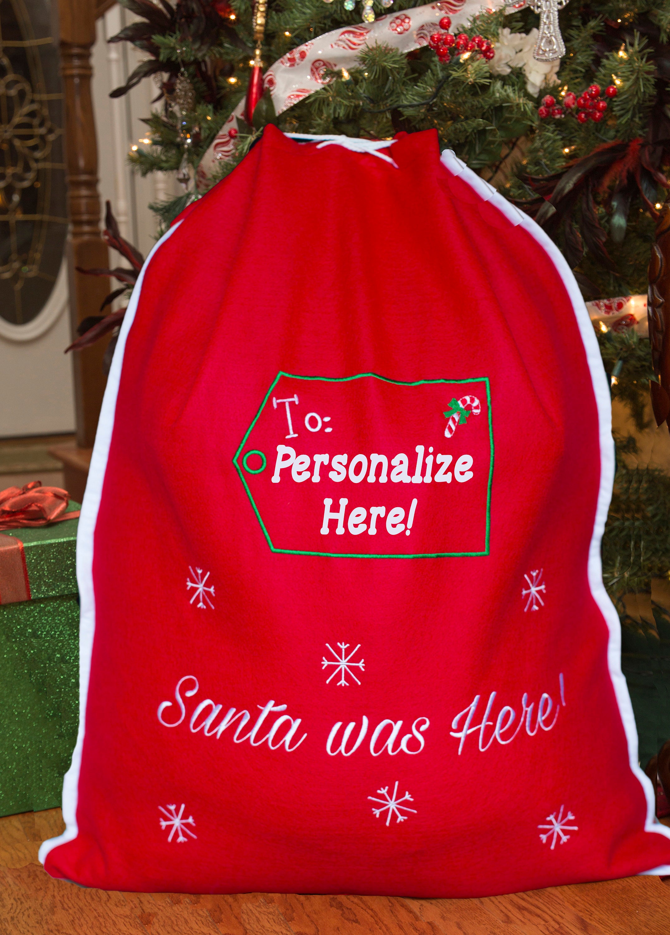 Personalized Santa Bag - Etsy