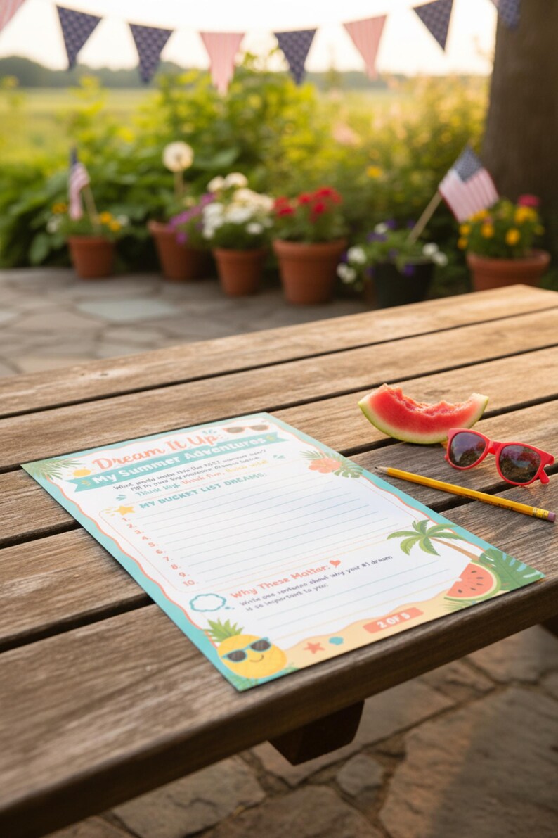 Kids Summer Bucket List Activity Pack Printable, 5 Page Digital ...