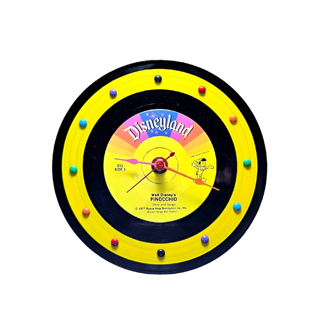 Walt Disney's Pinocchio 1977 45 Clock Tick Tock Vinyl - Etsy