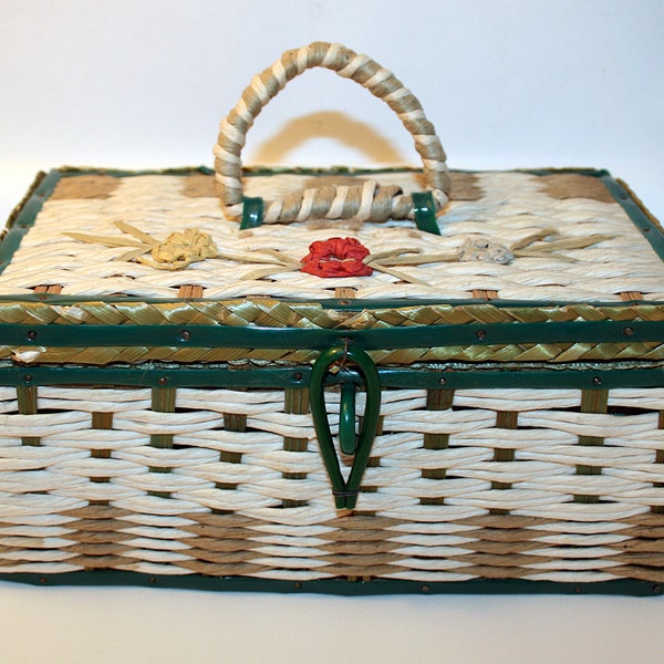 Woven Sewing Basket - Etsy