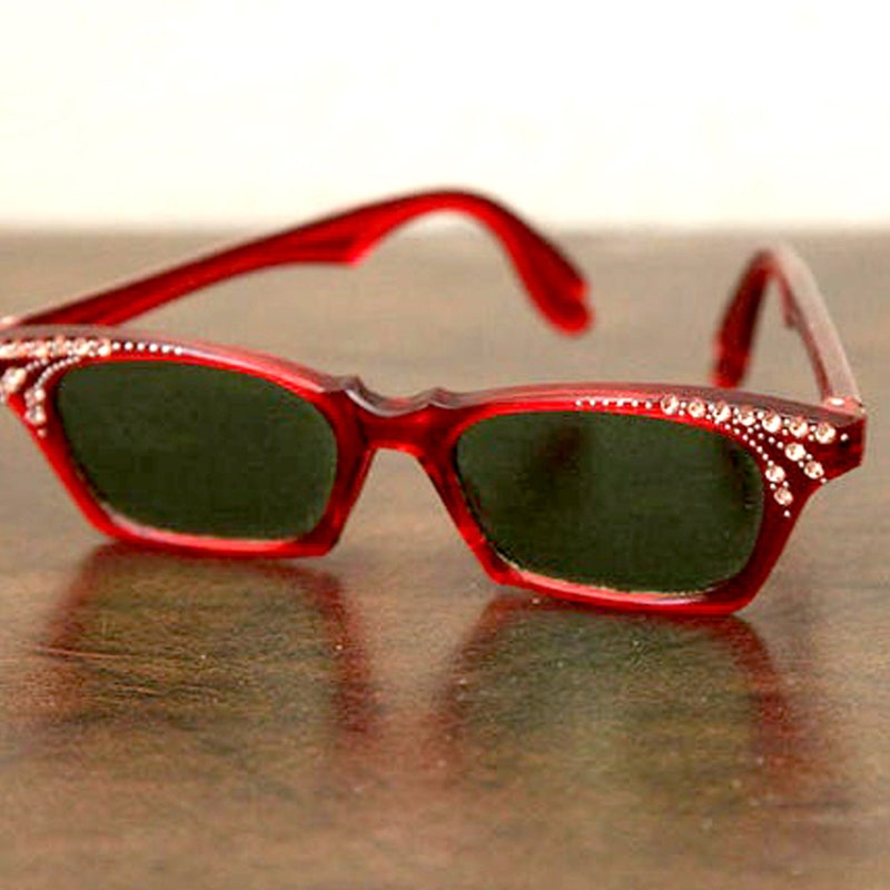 Vintage Diamond Shape Sunglasses - Etsy