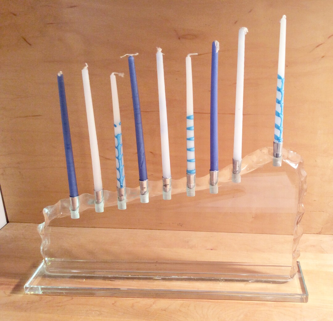 Chanukah Menorah | Hanukkah Judaica Home Decor | Religious Candle ...