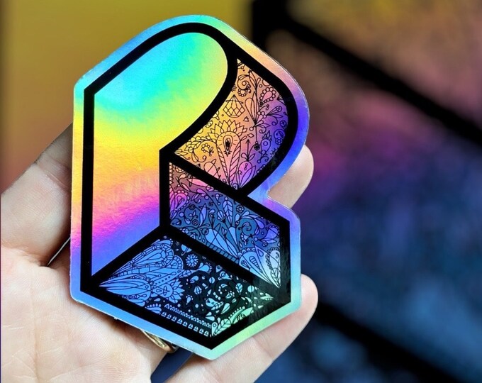 Holographic Pretty Lights Sticker - Etsy