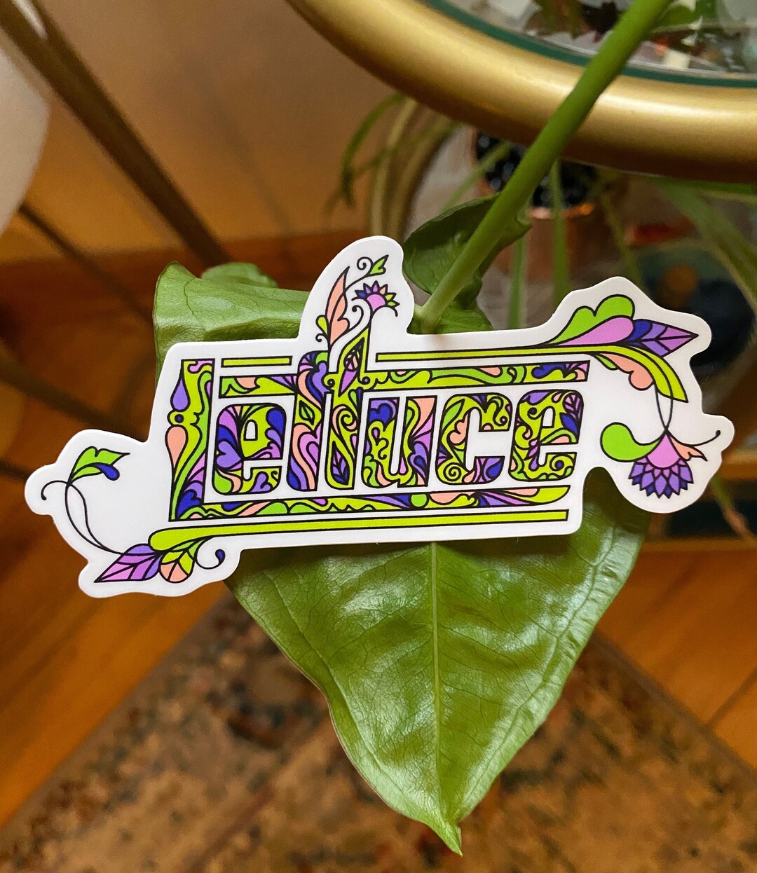 Lettuce Sticker - Etsy