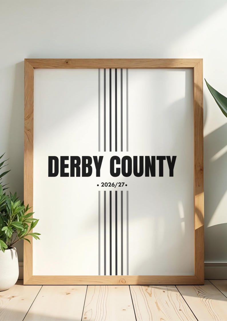 Kit Derby County 2026/2027 Impression | Décoration murale football ...