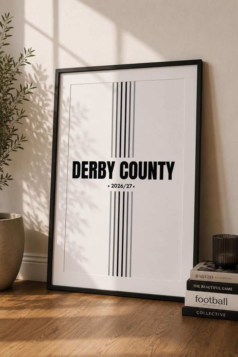 Kit Derby County 2026/2027 Impression | Décoration murale football ...