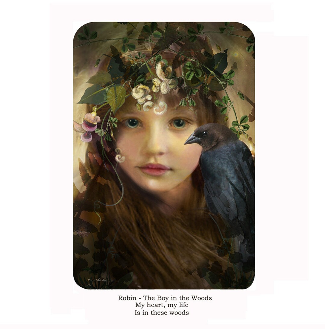 Fairy Art Print Robin the Boy in the Woods Mounted or Unmounted ...