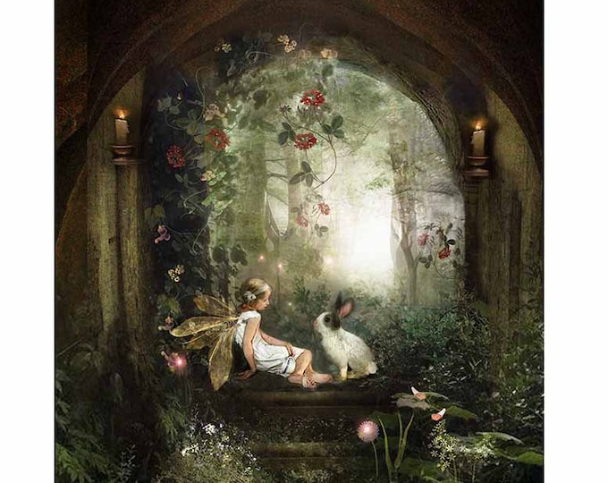 Fairy Art Print the Little House in the Woods Mounted or Unmounted ...