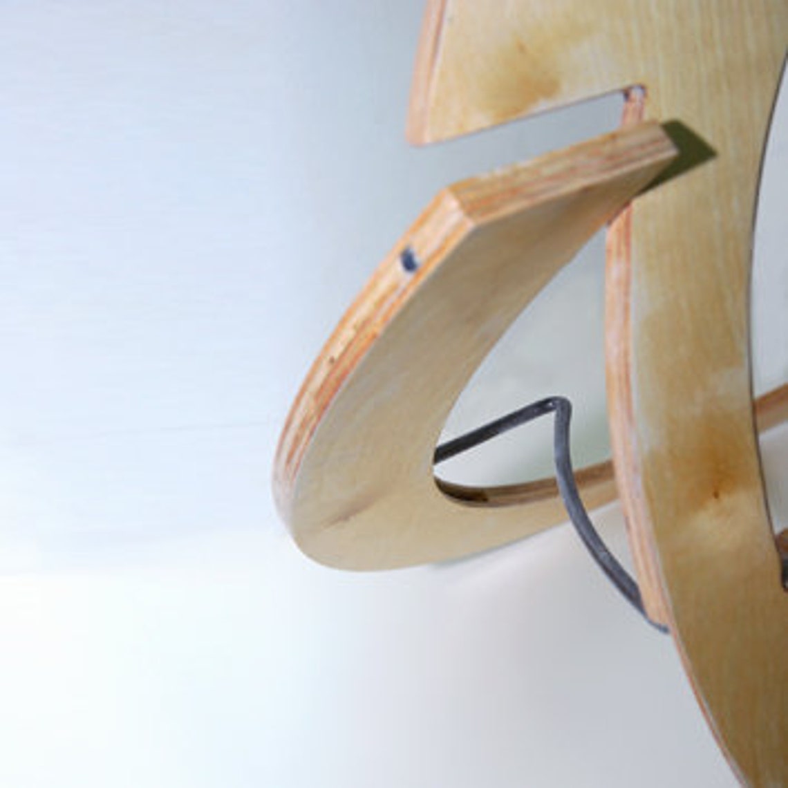 Modern Wooden Rocking Chair Wall Storage Folding Chair Wood | Etsy UK