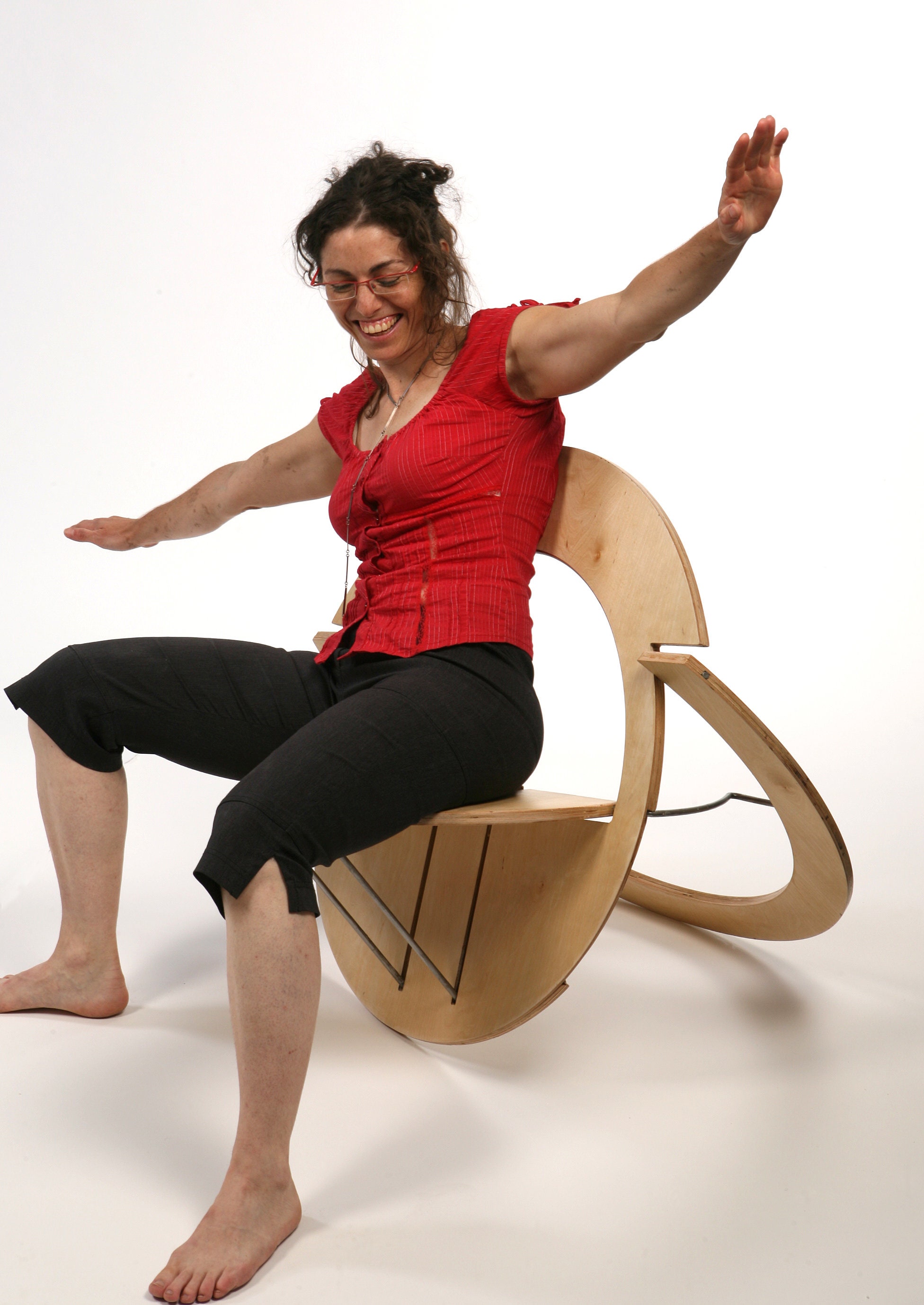 Modern Wooden Rocking Chair - Wall Storage Folding Chair Wood - Etsy UK