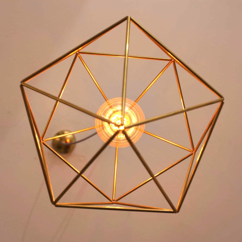 Modern Geometric Chandelier Lighting - Etsy