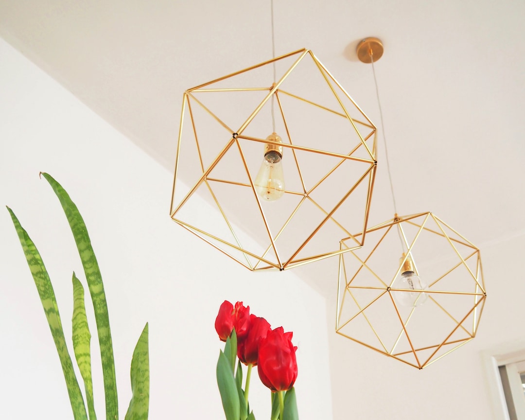 Modern Geometric Chandelier Lighting - Etsy