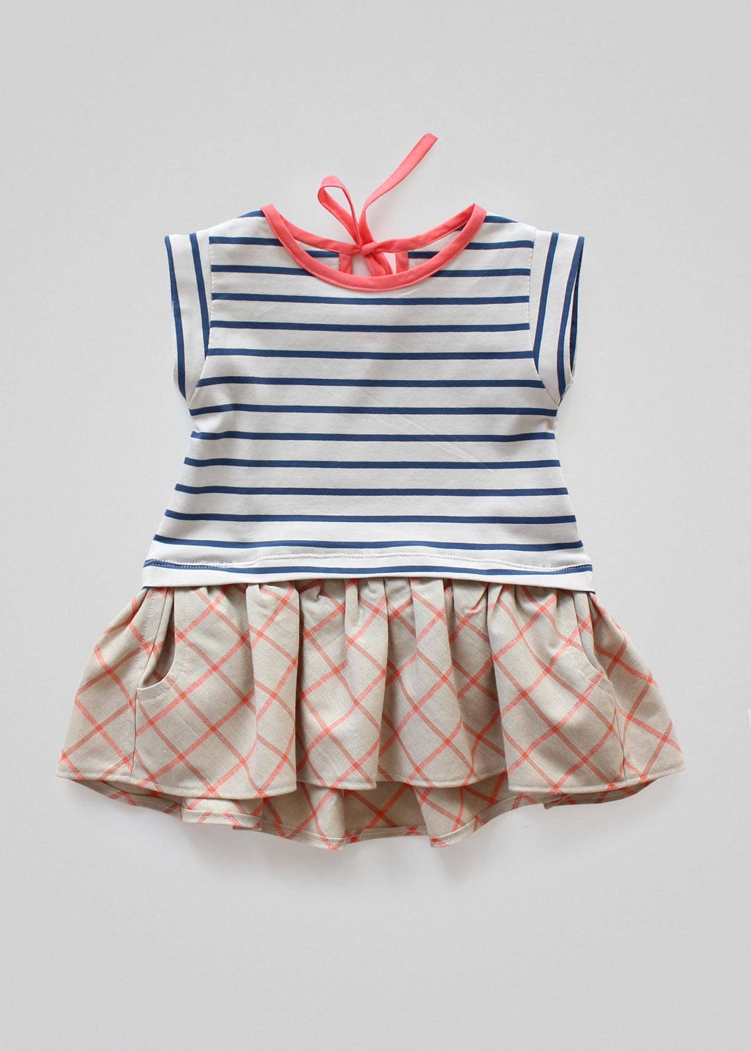 Girls Summer Dress With High Low Hem PDF Sewing Pattern & Tutorial ...