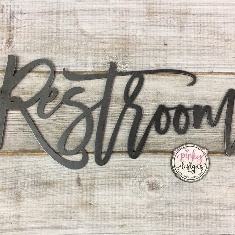 Restroom Sign - Etsy