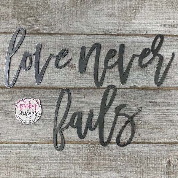 Love Never Fails Sign - Etsy