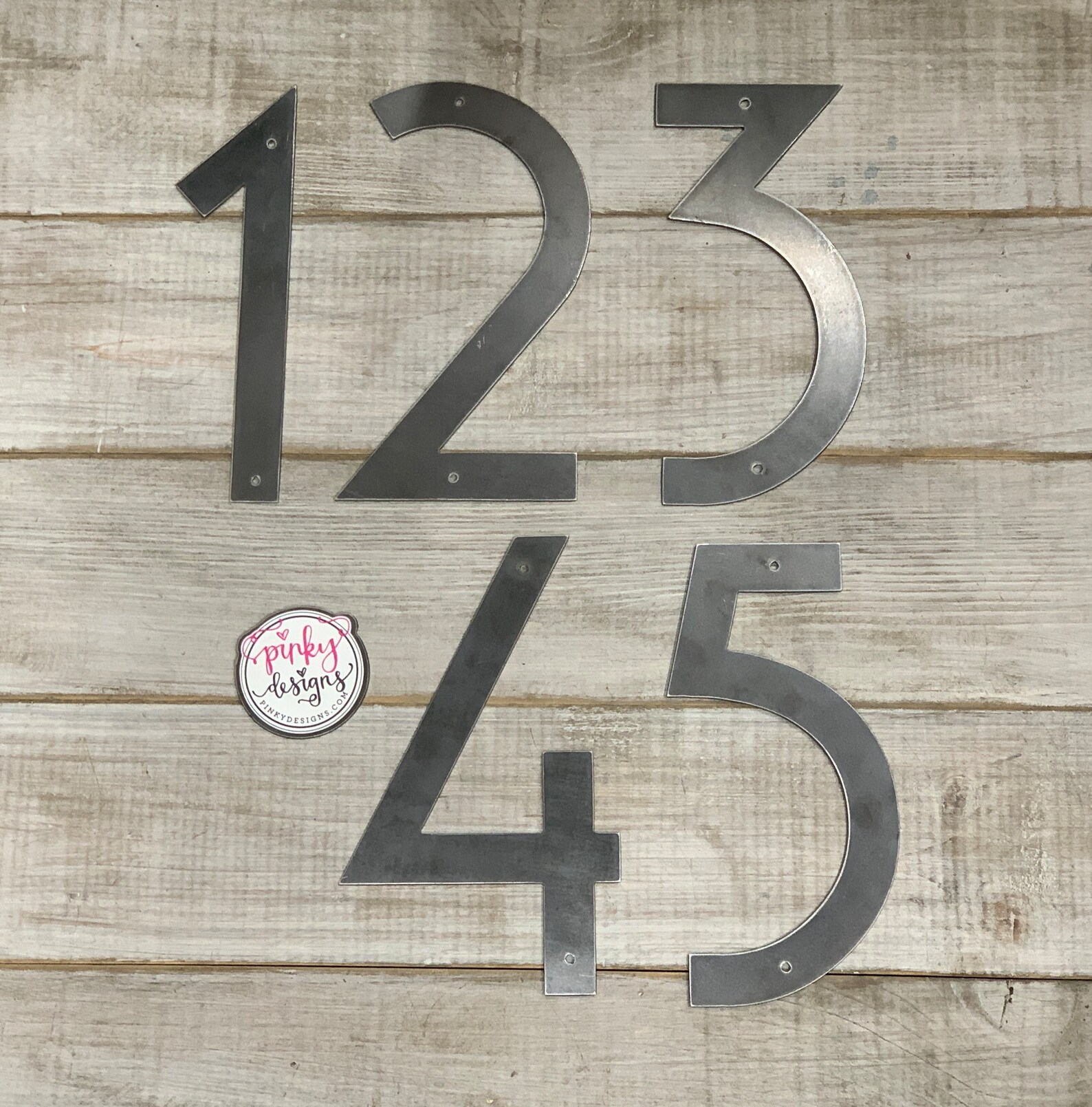 12 Inch Mid Century Metal House Numbers & Letters Individual - Etsy UK