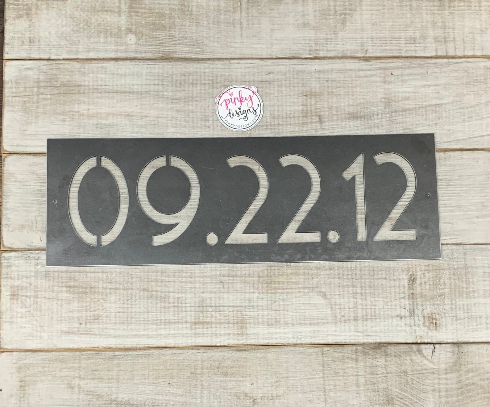 Date Metal Sign Wedding Date Sign Birthday Sign - Etsy