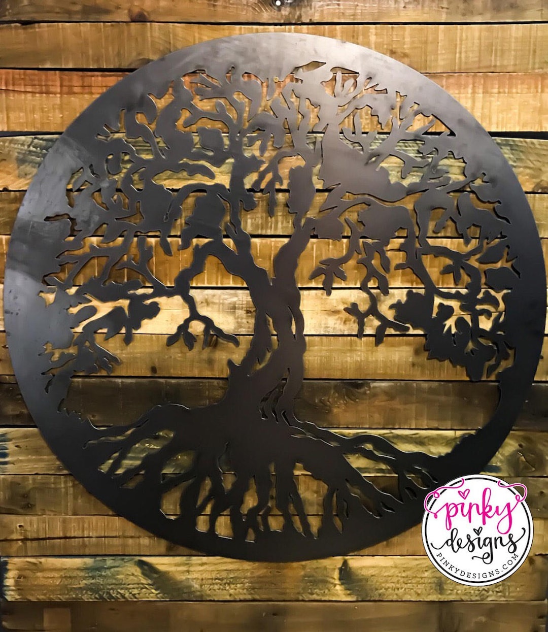 Tree of Life Metal Sign Family Tree Metal Wall Art Porch Decor Patio ...