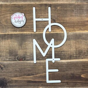 Vertical Home Sign | Metal Home Sign | Entryway Wall Decor | New Home ...