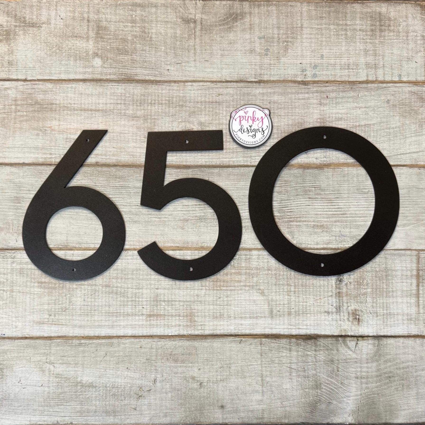 Metal House Numbers | Individual Numbers & Letters | Oversized Address ...