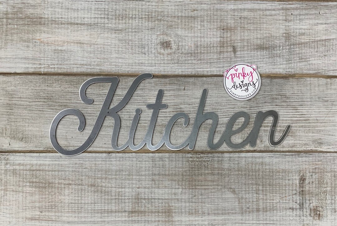 Kitchen Metal World Sign, Backsplash Sign, Outdoor Kitchen Sign ...