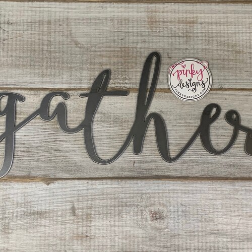 Metal Gather Sign - Etsy