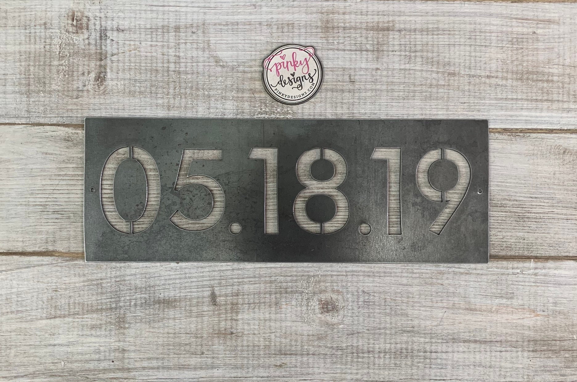 Date Metal Sign Wedding Date Sign Birthday Sign | Etsy