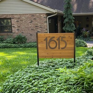 12 Inch Mid Century Metal House Numbers & Letters | MCM Address Numbers ...