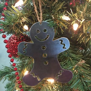 Gingerbread Man Ornament | Metal Ornament | Christmas Ornament ...