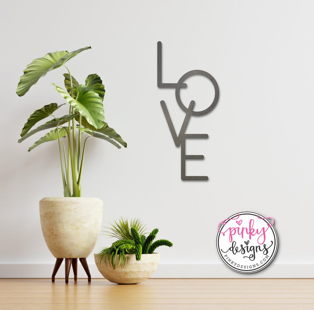 Vertical Love Sign, Home Decor, Anniversary Gift, Bedroom Decor. - Etsy