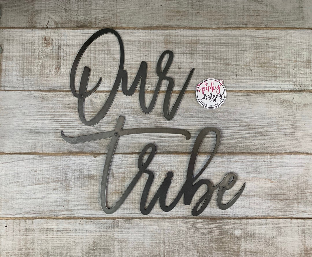 Our Tribe Metal Words Gallery Wall Decor Our Tribe - Etsy