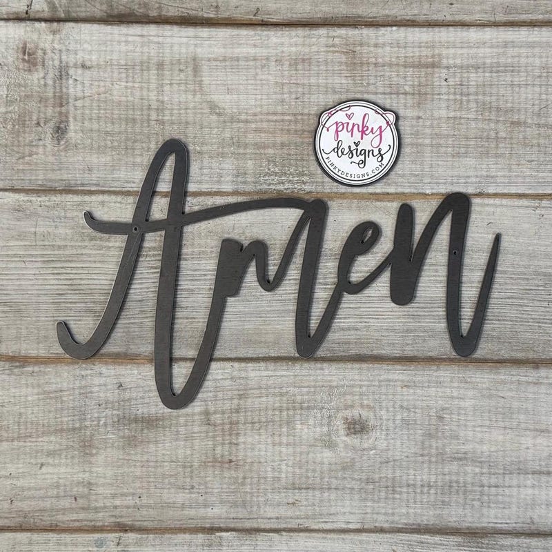Amen Sign - Etsy