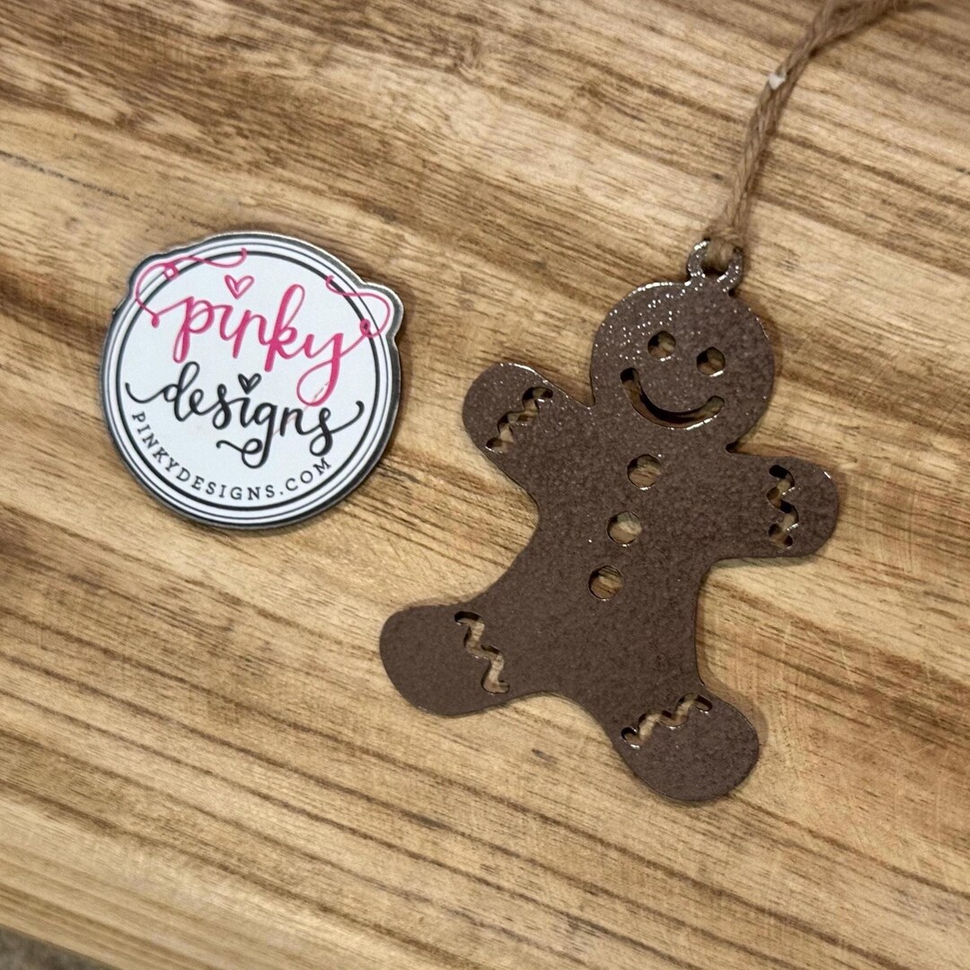 Gingerbread Man Ornament | Metal Ornament | Christmas Ornament ...