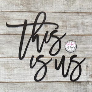 This is Us Metal Words | Photo Wall Art | Gallery Wall Decor. - Etsy
