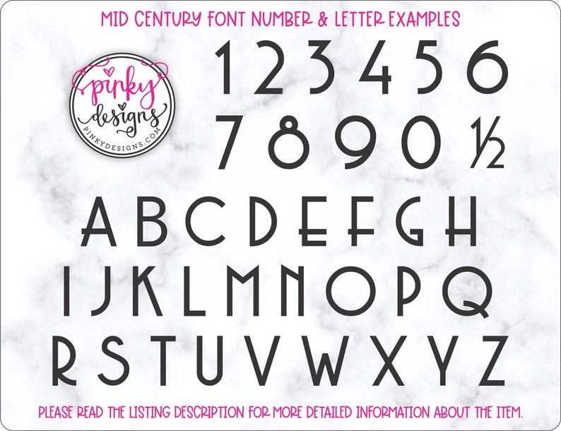 12 Inch Mid Century Metal House Numbers & Letters Individual - Etsy UK