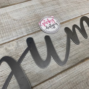 Yum Metal Word Yum Sign Kitchen Decor Pantry Decor Yum - Etsy
