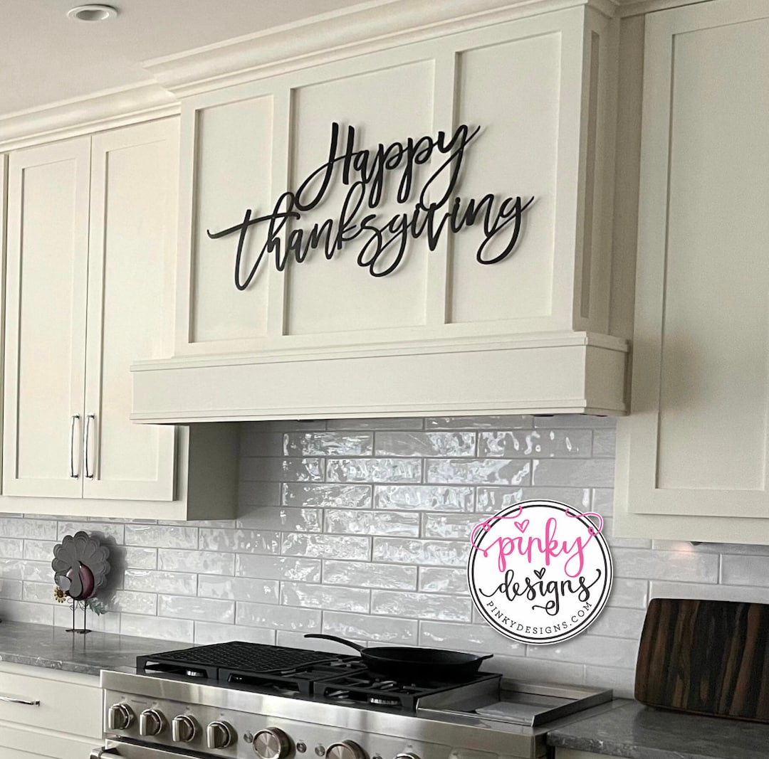 Happy Thanksgiving Metal Sign | Thanksgiving Decor | Fall Decor | Metal ...