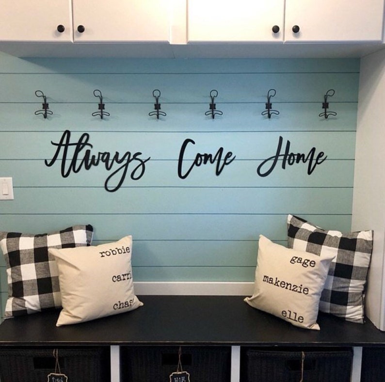 Always Come Home Metal Words Gallery Wall Decor Always - Etsy
