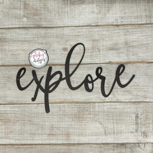 Explore Sign - Etsy