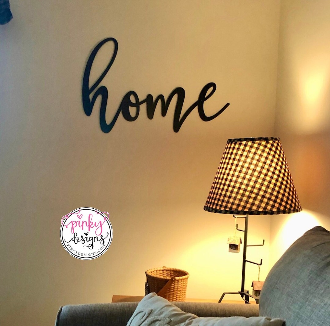Home Metal Word Sign, Living Room Decor, Home. - Etsy