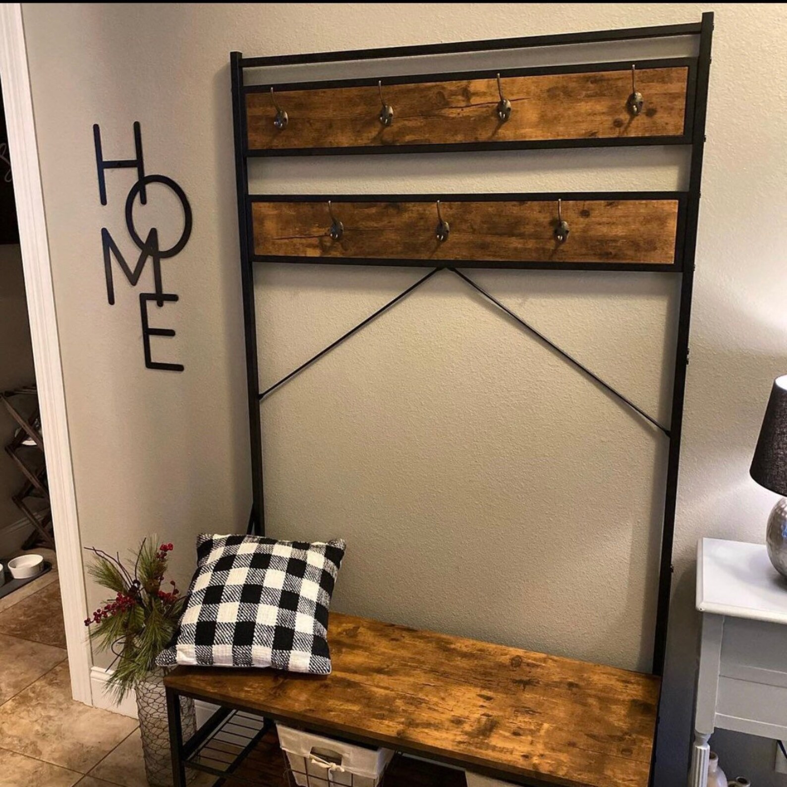 Vertical Home Sign Metal Home Sign Entryway Wall Decor - Etsy