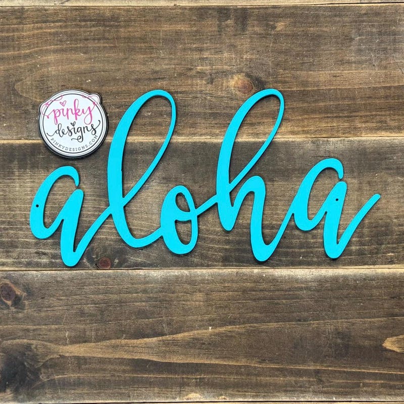 Aloha Sign Room Decor - Etsy