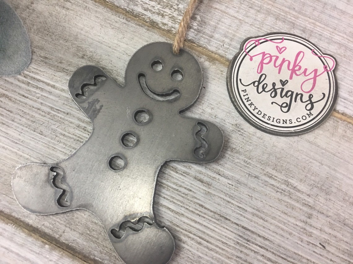 Gingerbread Man Ornament Metal Ornament Christmas Tree - Etsy