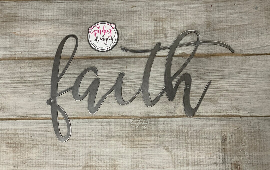 Faith Metal Word Sign, God Home Decor, Religious Decor, Christian Gift ...
